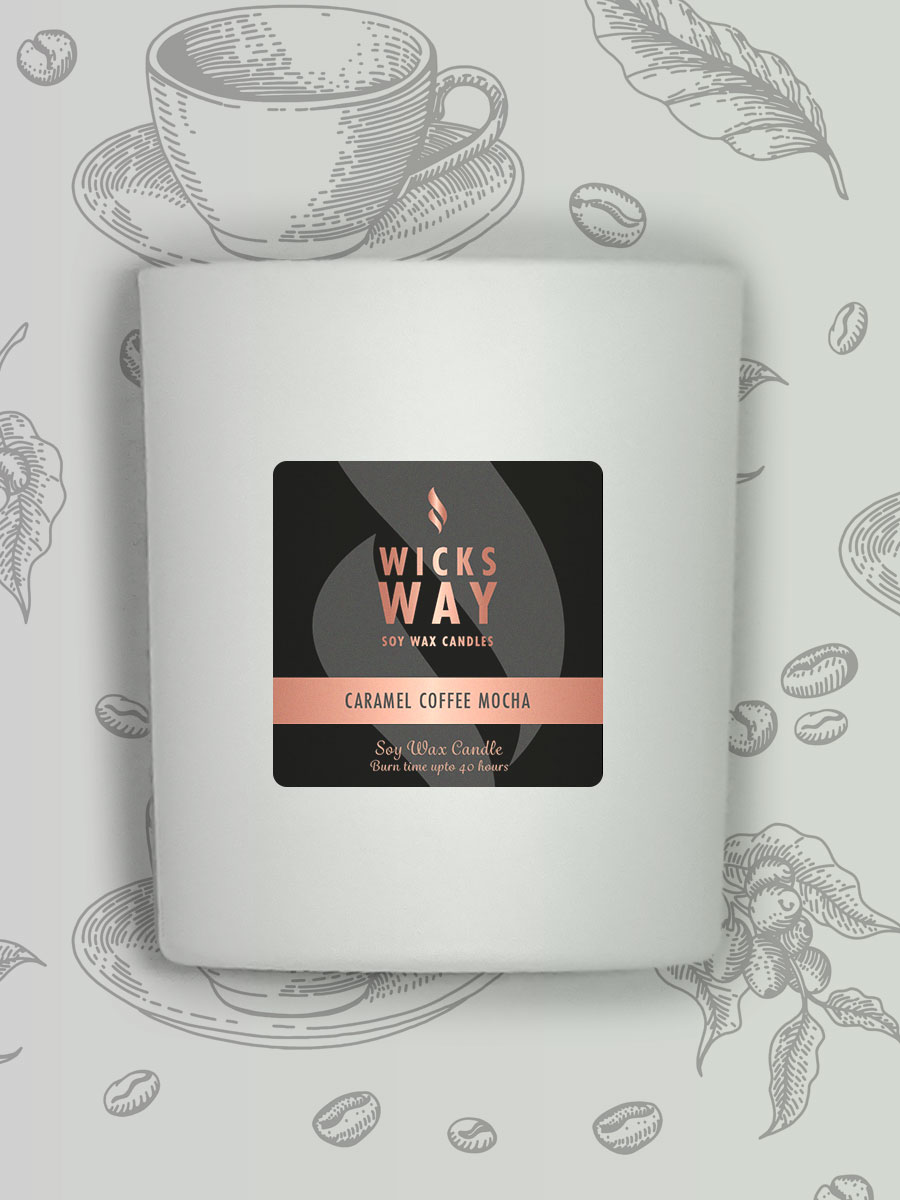 Caramel Coffee Mocha Candle - Wicks Way