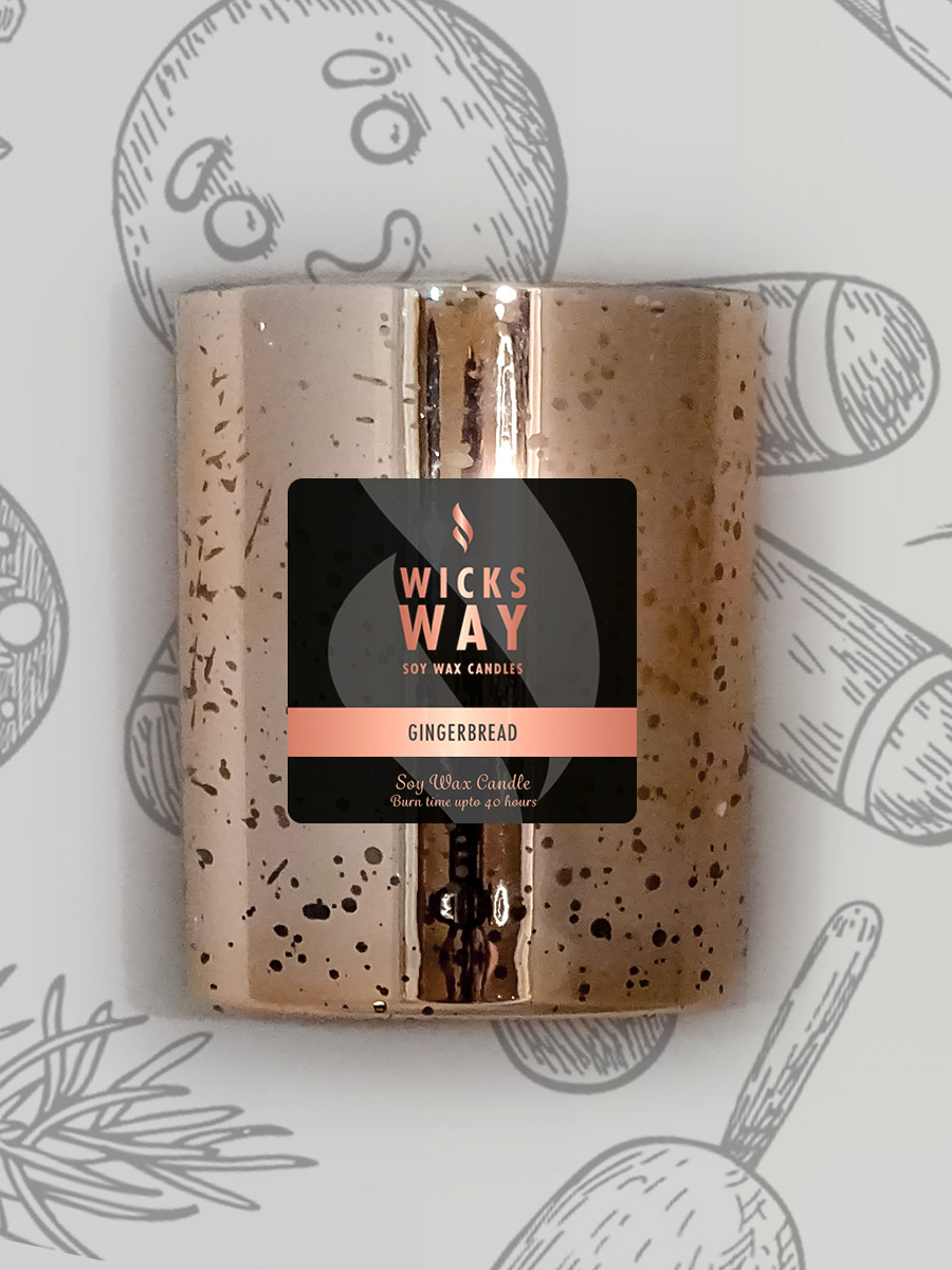 Christmas Gingerbread Candle - Wicks Way