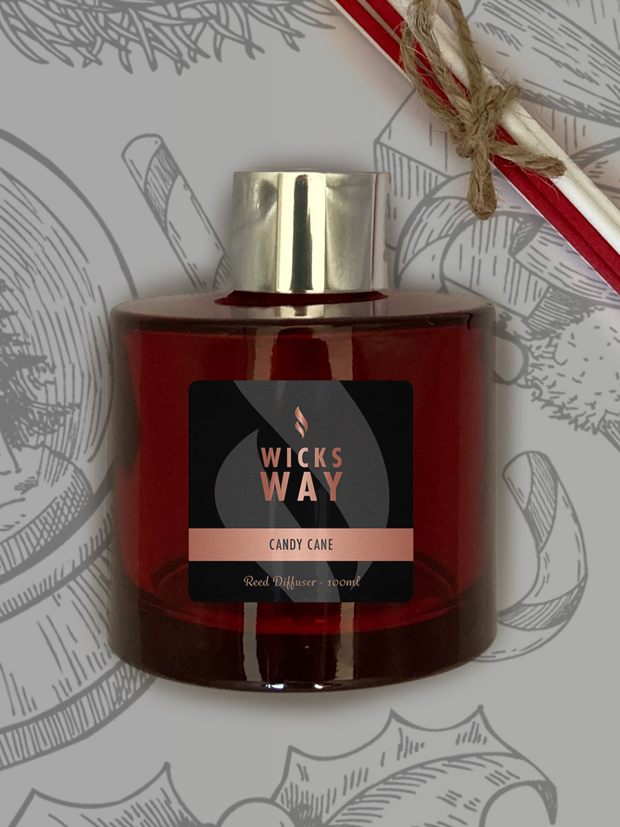 Christmas Candy Cane Diffuser - Wicks Way